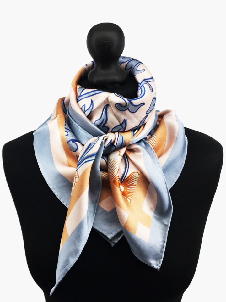 Artist Silk Scarf, Abstract Scarf, Unique gifts | JE GALLERY