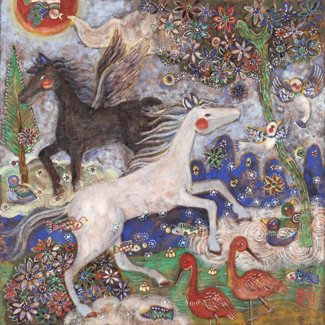Artist Hong Bao, Companion, Limited Edition Print | JE GALLERY